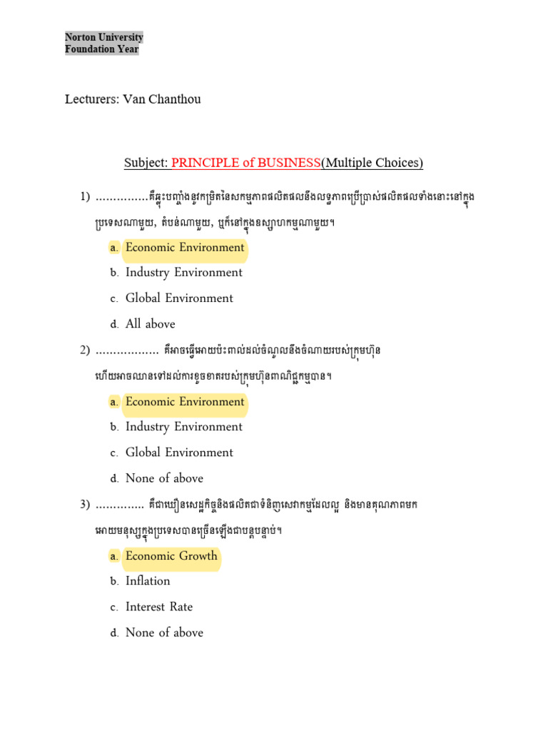 TryLeangSreng Bus1 | PDF