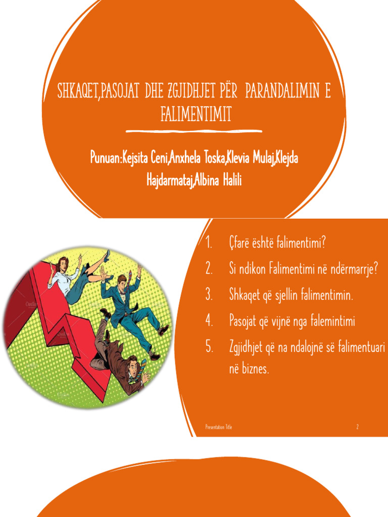 Shkaqet, Pasojat Dhe Zgjidhjet Për Parandalimin E Falimentimit | PDF