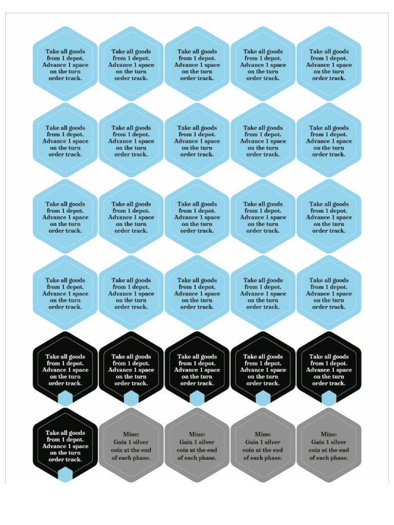 CoB Acrylic Hex Stickers Letter | PDF