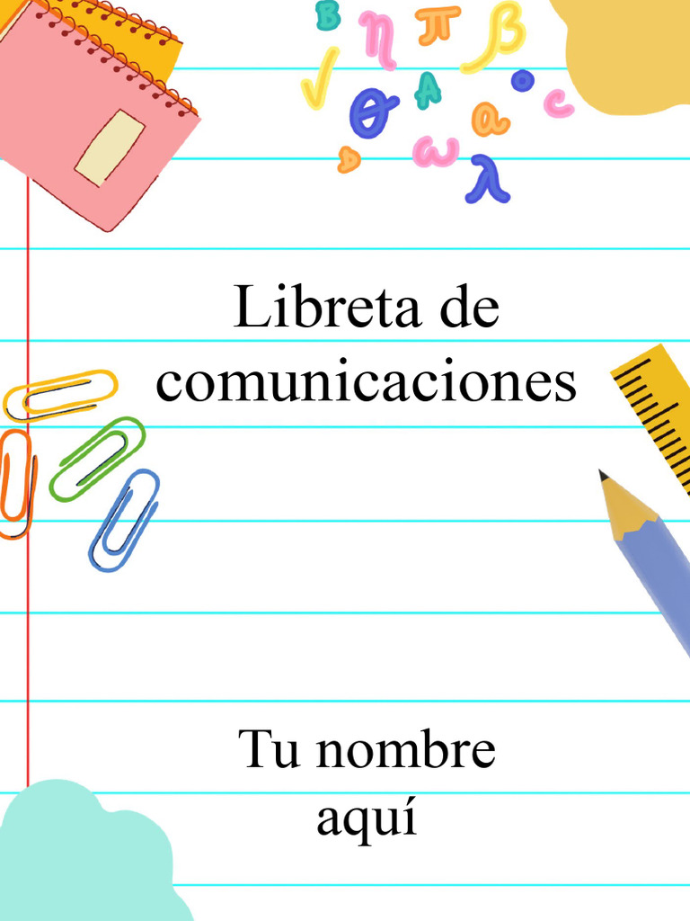 1. Libreta de Comunicaciones Escolar Completa 11. Libreta de Comunicaciones Escolar Completa 1 | PDF