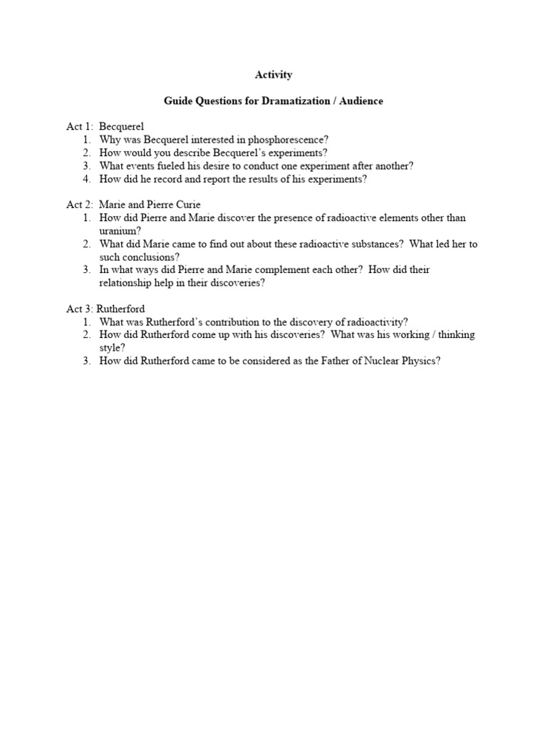 Radioactivity | Download Free PDF | Marie Curie | Radioactive Decay