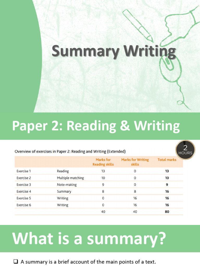 Summary Writing | PDF