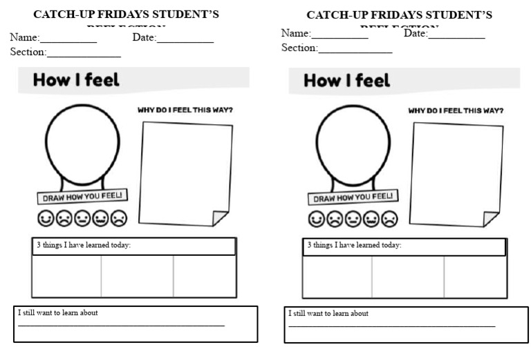 Catch-Up Fridays Reflection Form | PDF | Career & Growth | Business