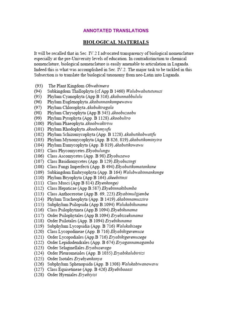 Biological Materials | Download Free PDF | Taxa | Taxonomy (Biology)
