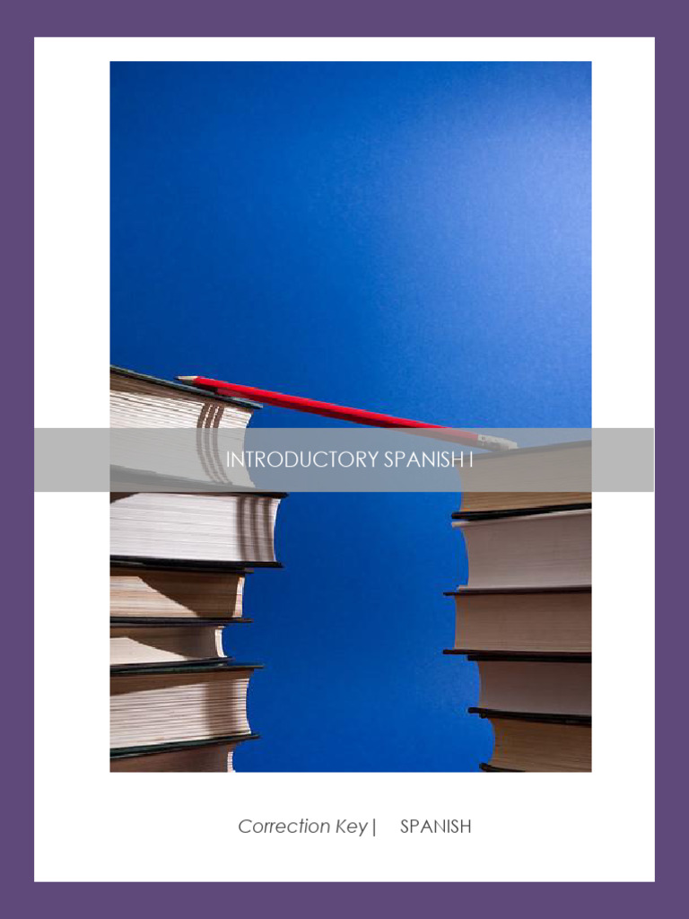 Correction Key - Chapter 1 | PDF