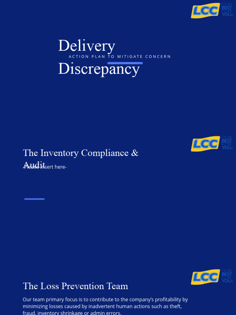 Discrepancy Presentation | PDF | Risk Management | Risk