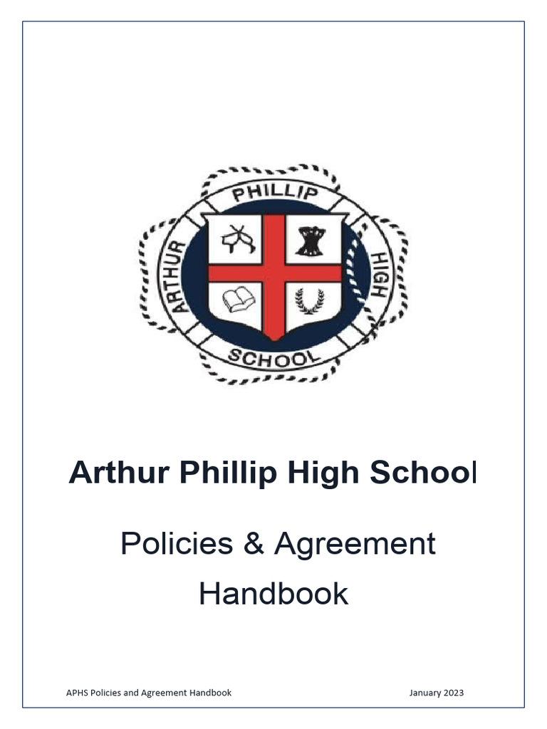 APHS Policies and Agreement Handbook 2023 | PDF | Educational Technology | Shoe