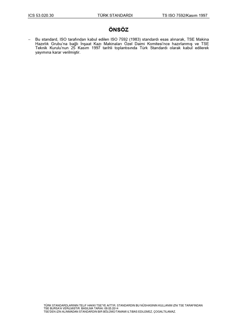 TS Iso 7592 | PDF
