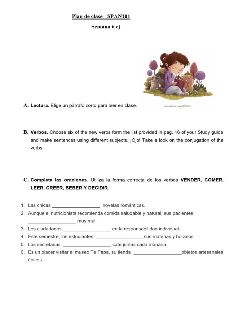 Clase 6 C - Spanish | PDF