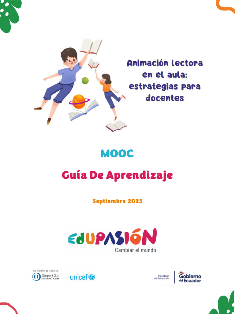 Guia MOOC AnimaciónLectura | PDF | Aprendizaje | Motivacional