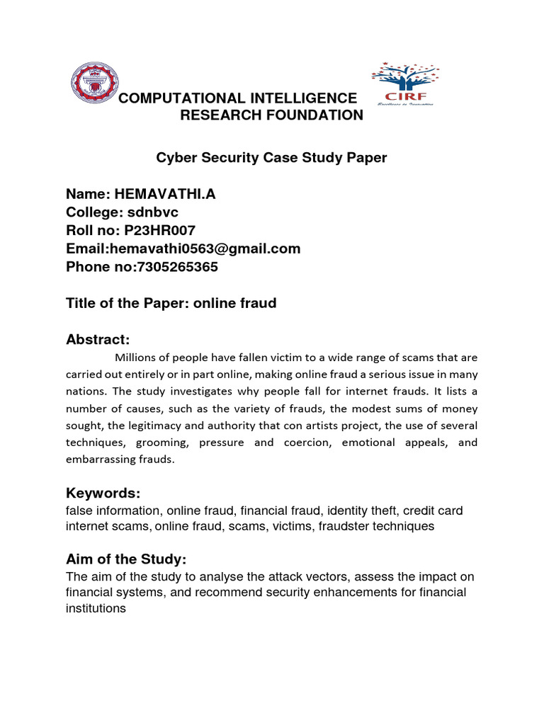 cases study ARTICLE (1) | PDF | Computer Security | Security