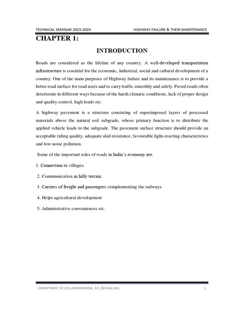 Highway Project New One | PDF | Road Surface | Concrete