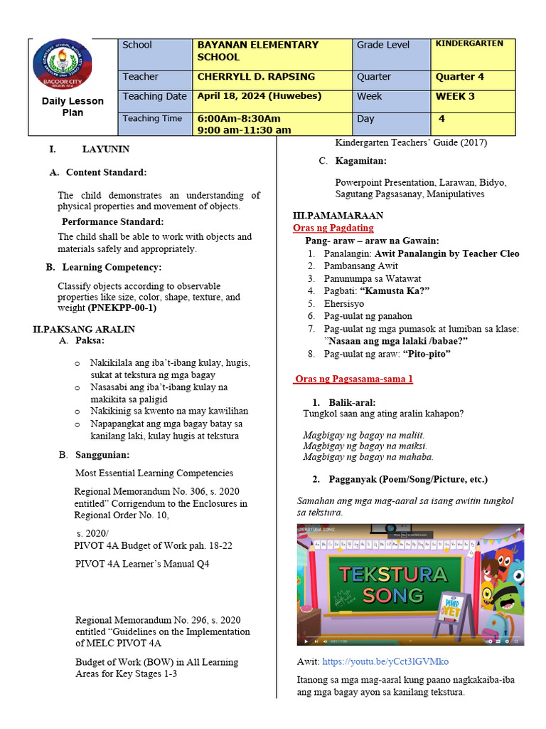 Q4 WEEK 3 DAY 4 Amy | PDF