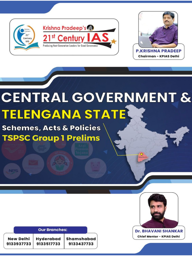 Central & TS Govt Schemes | PDF | Government Of India