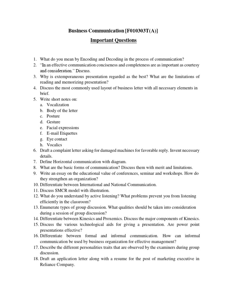 Business Communication All Units With Imp Question | PDF | Transaction Account | Cheque