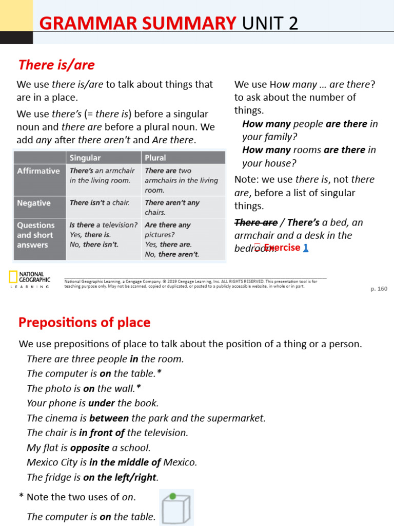 Life - 2e - BrE - ELEM - SB - U02 - Grammar Summary | PDF | Noun | Plural