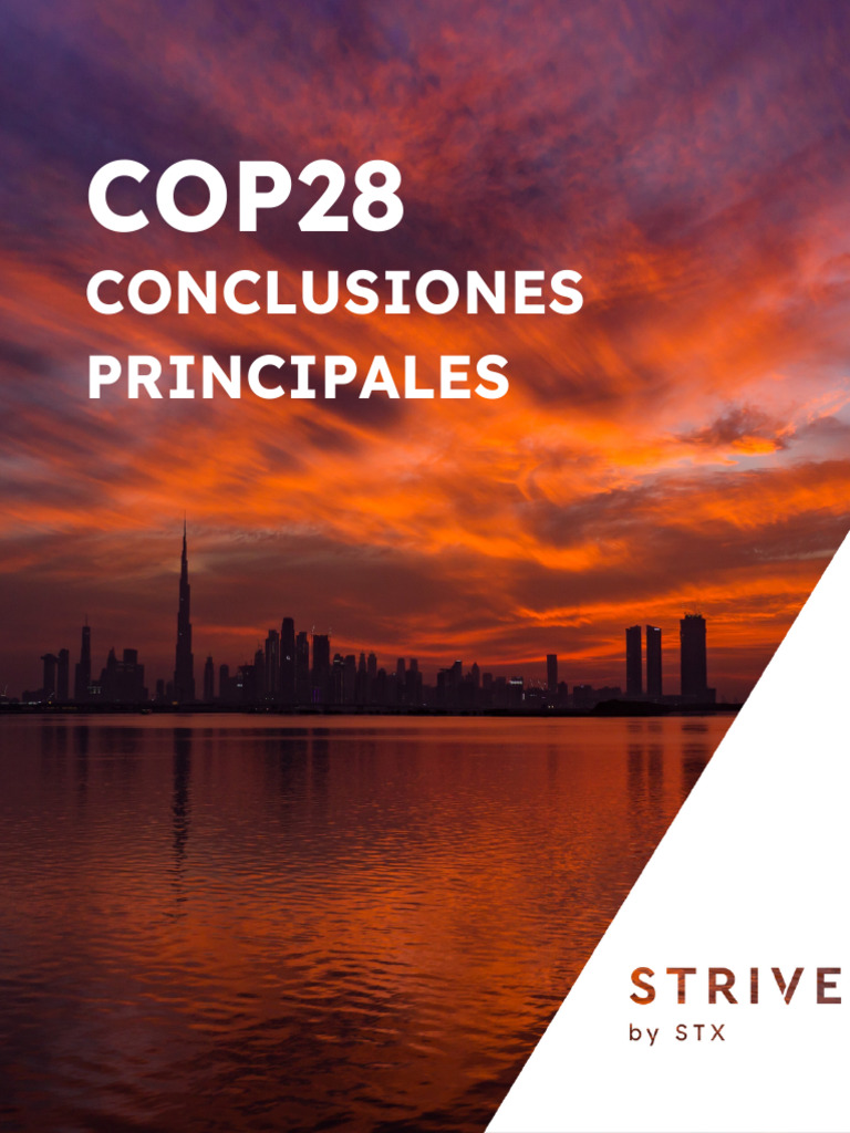 STRIVE by STX - COP28 KEY TAKEAWAYS (ES) | PDF | Economía baja en ...