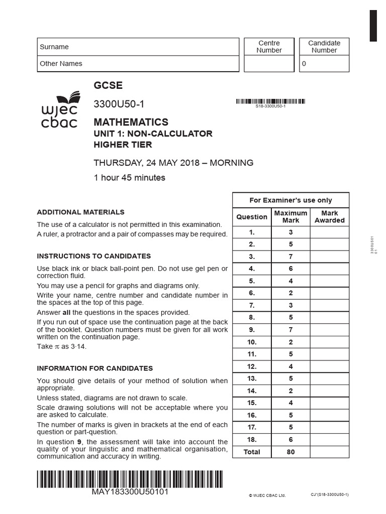 Maths Unit1 High Summer18 | PDF | Area | Elementary Mathematics
