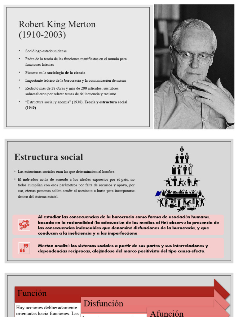 Legado de Robert K. Merton en Sociología | PDF | Sociedad | Comportamiento