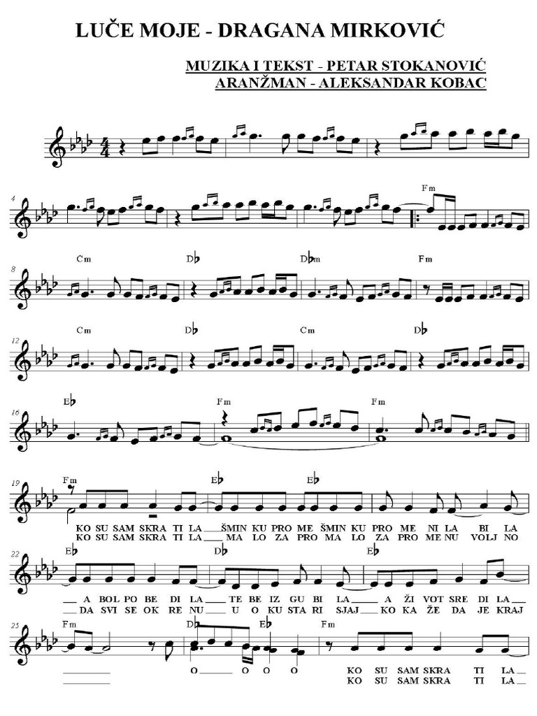Dragana Mirkovic - Luce moje | PDF