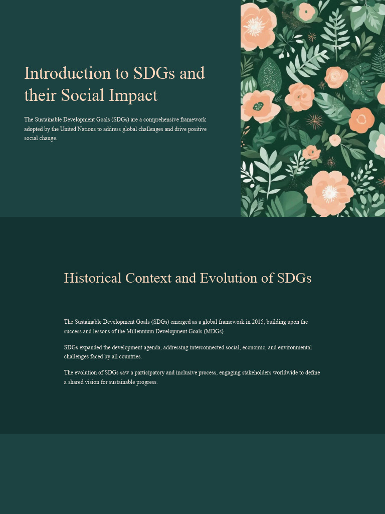 Introduction To SDGs and Their Social Impact | Download Free PDF ...