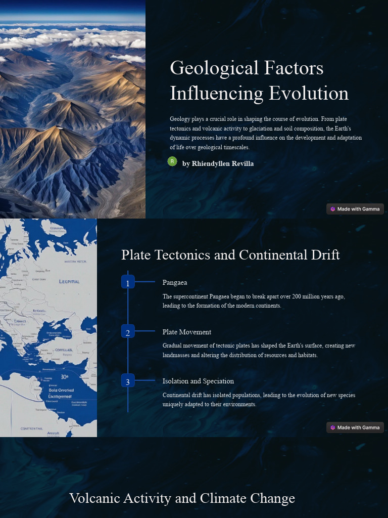 Geological Factors Influencing Evolution | PDF | Evolution | Plate ...