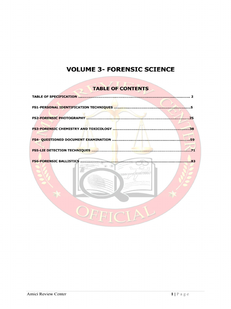 Forensic Science | PDF
