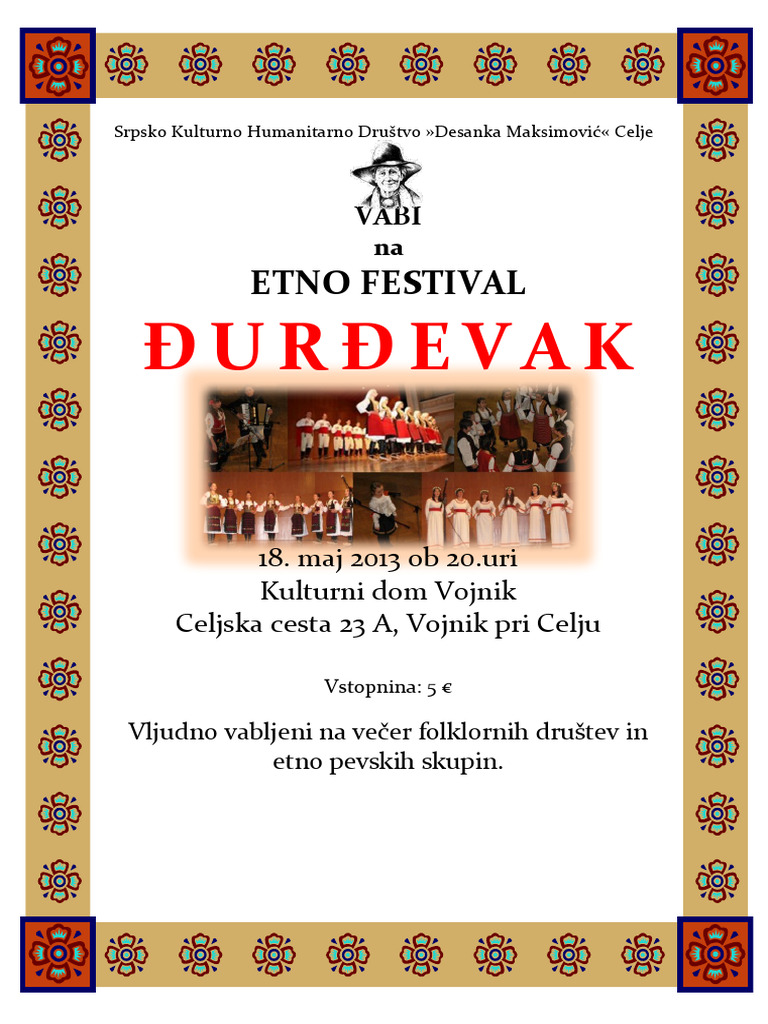 Vabilo Na Đurđevak | PDF
