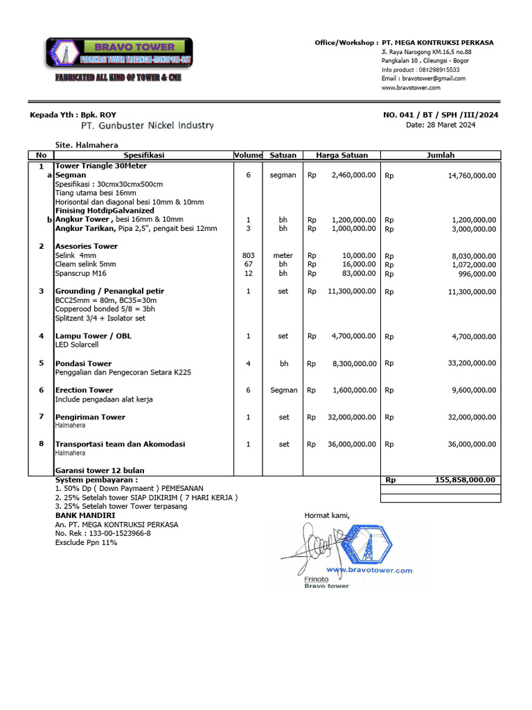 SPH - TOWER TRIANGLE 30m - GNI | PDF