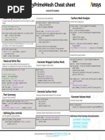 Cheat Sheet Pyfluent | PDF | Computer Programming | Computing