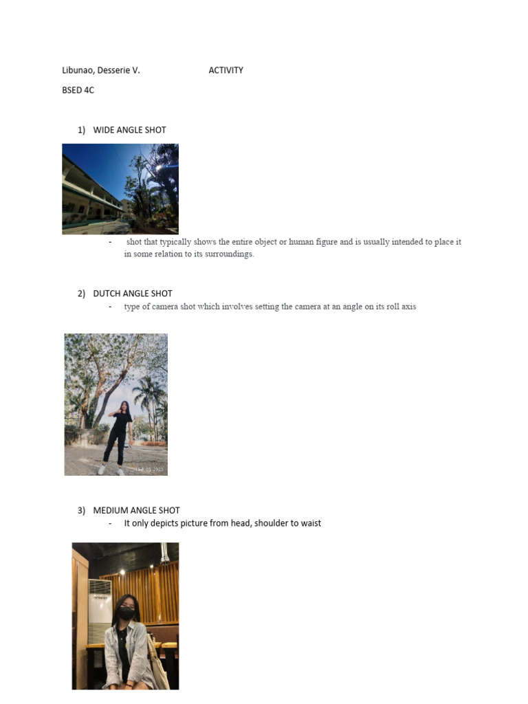 Camera Shots for Film Students | PDF
