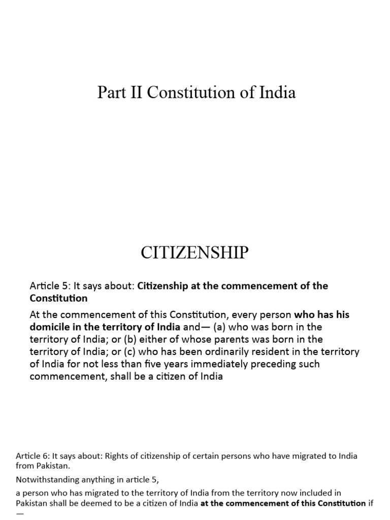 Part II | PDF | Naturalization | Citizenship Part II | PDF | Naturalization | Citizenship