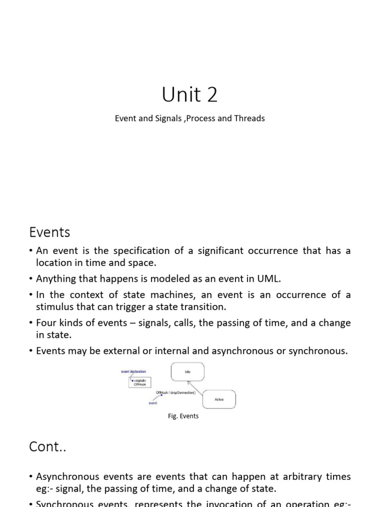 UML Events, Signals, and State Machines | PDF | Computer Science ...