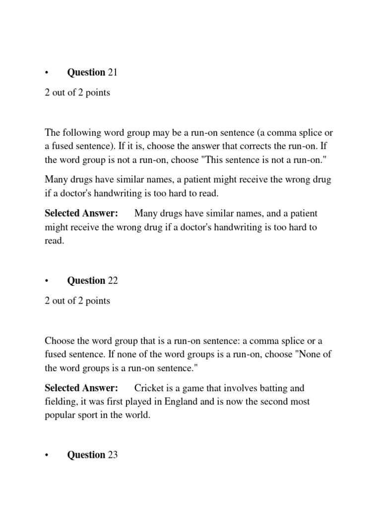ENGL 101 Grammar Test _Part5 | PDF | English Grammar | Linguistics