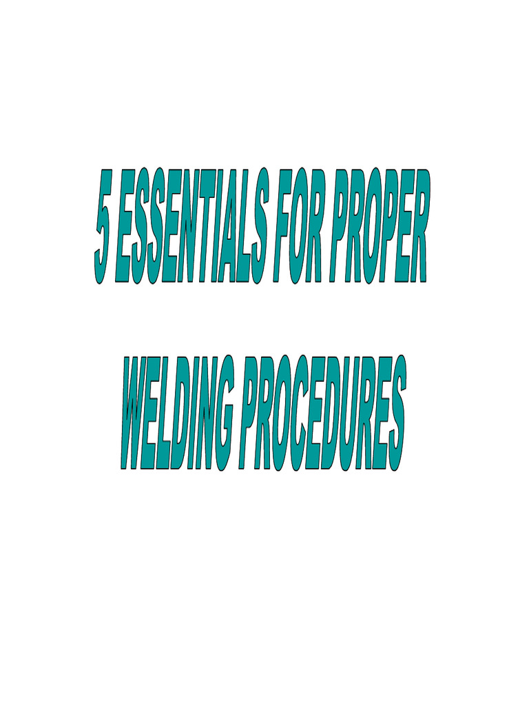 Essentials (Compatibility Mode) | PDF | Welding | Construction
