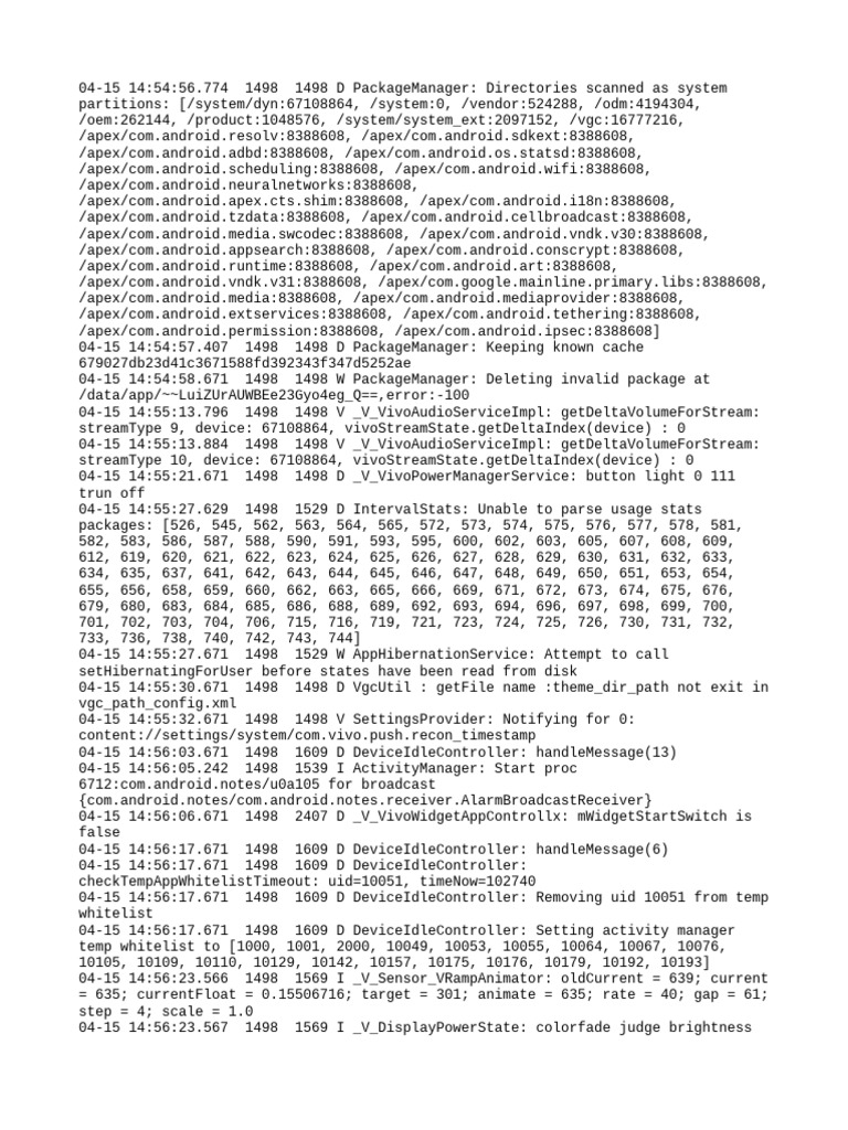 Log | PDF | Operating System Families | Computer Data