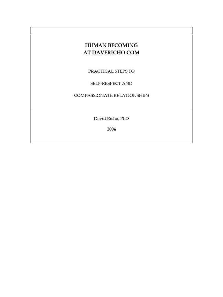 Human Becoming Practicle Steps | PDF | Shadow (Psychology) | Spirituality