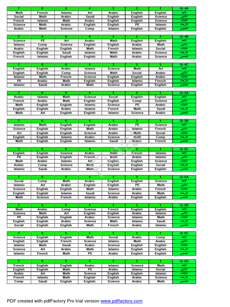 Third-Term Student's Schedule | PDF | Middle Ages | Science