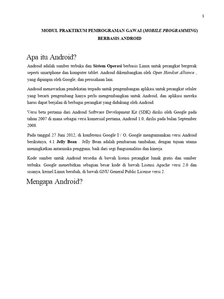 Modul Mobile Gawai Hal 1 SD Hal 86 | PDF