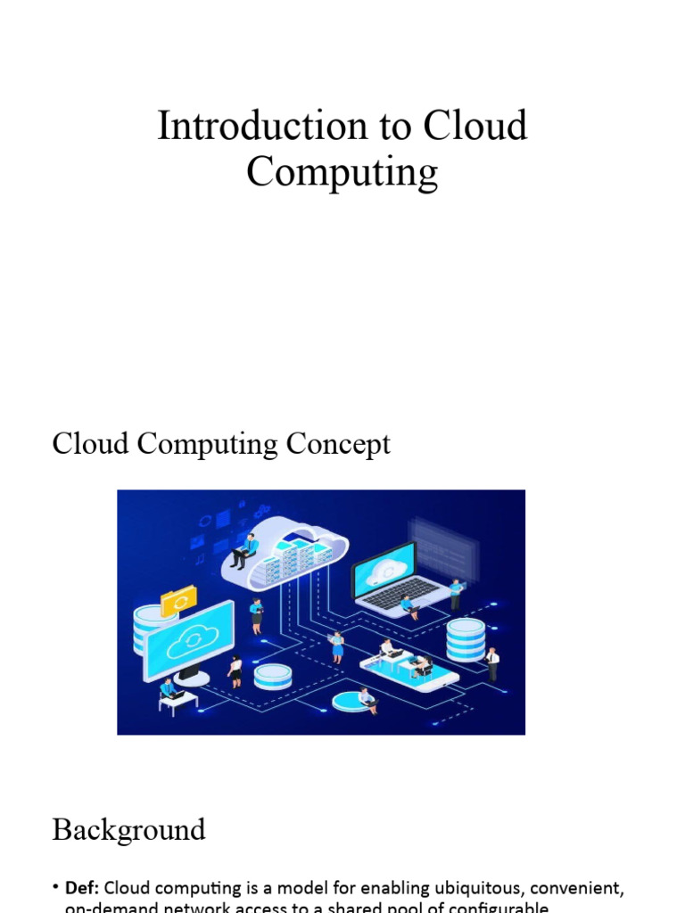 Lecture 1 Introduction To Cloud Computing Download Free Pdf Cloud Computing Software As A