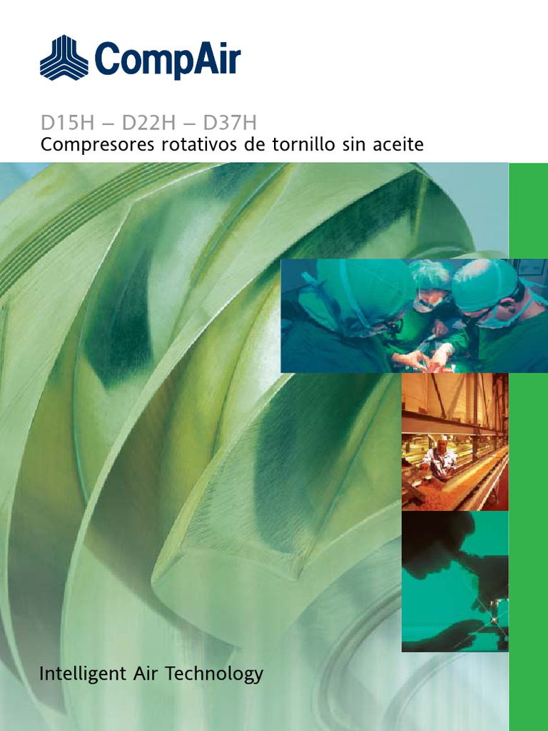Compair Oil-Free D15H - D37H | PDF | Rodamiento (Mecánico) | Engranaje
