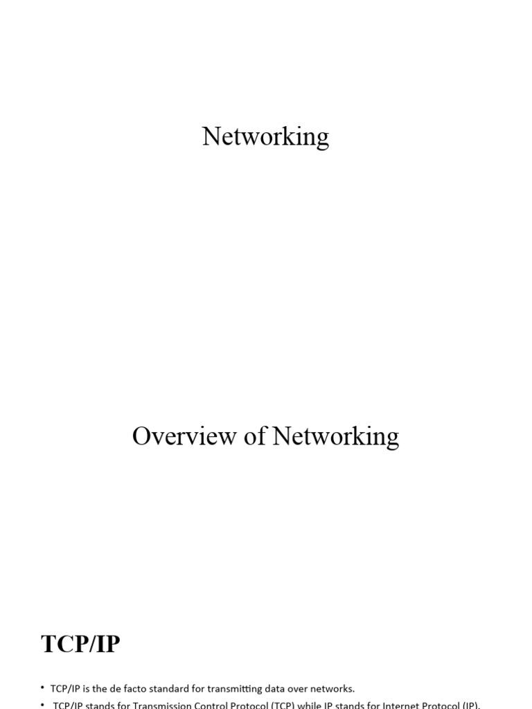 Lecture 07-Networking | PDF | Ip Address | Domain Name System Lecture 07-Networking | PDF | Ip Address | Domain Name System
