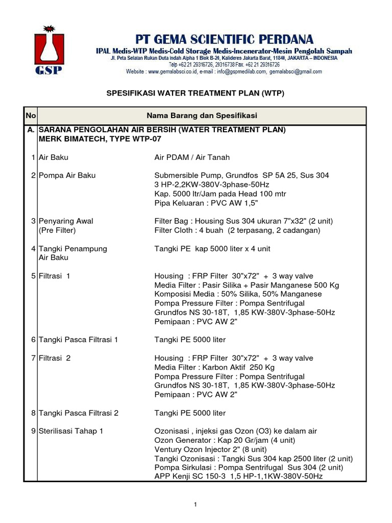 WTP Ada Bangunan | PDF