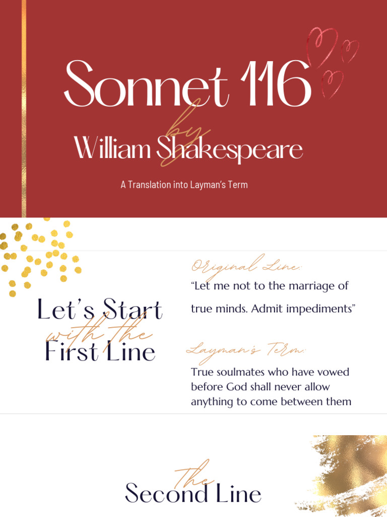 Group 3 Sonnet 116 by William Shakespeare | PDF | Sonnets | Stanzaic Form