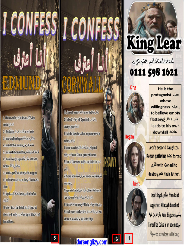 King Lear Brochure - 2nd Term | PDF