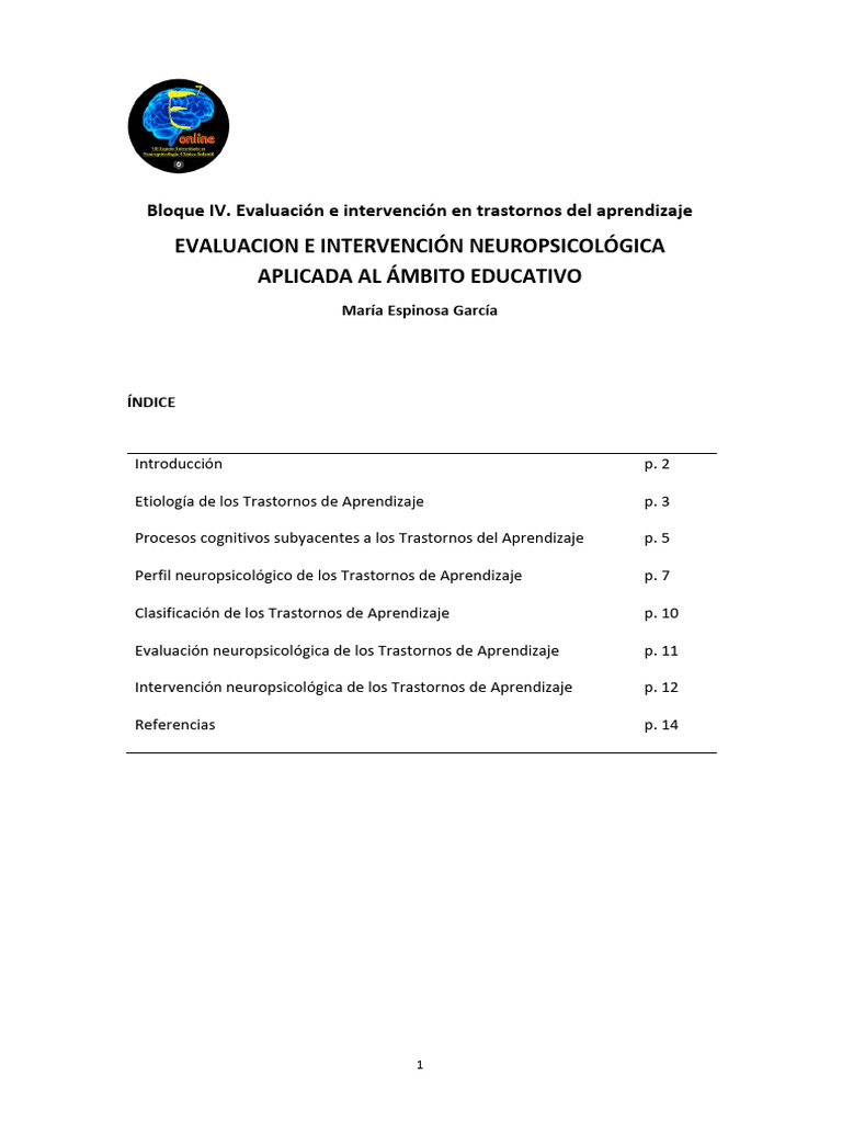 Trastornos del Aprendizaje | PDF | Aprendizaje | Desorden hiperactivo y deficit de atencion
