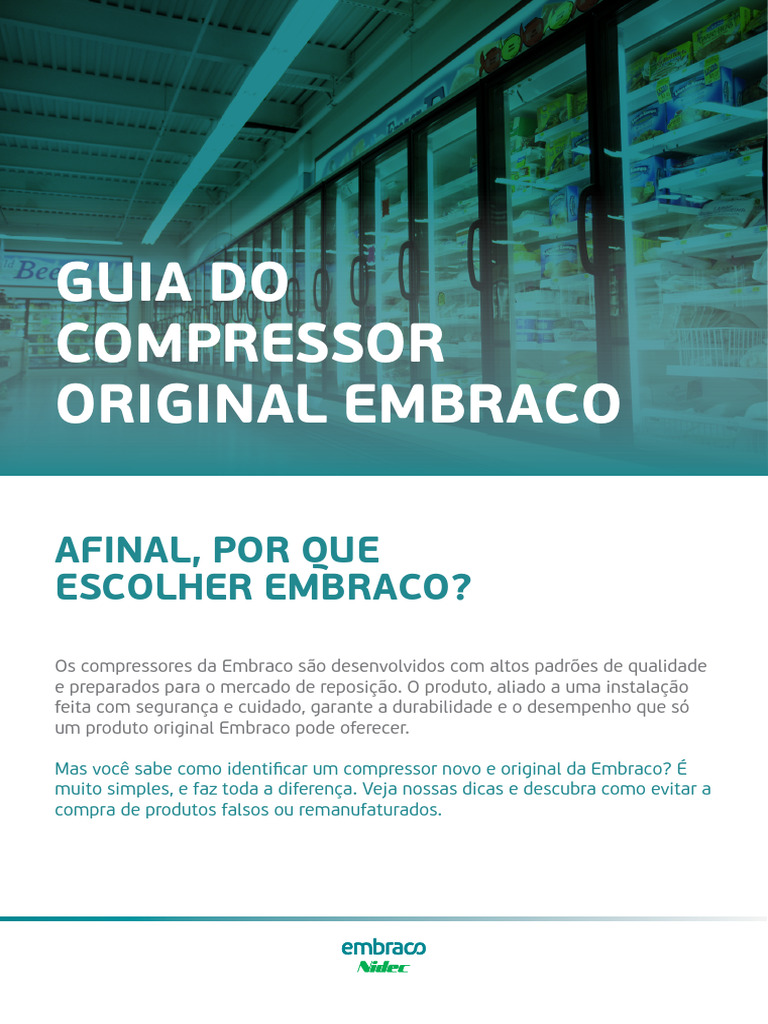 Guia Do Compressor Original Embraco | PDF | Etiqueta