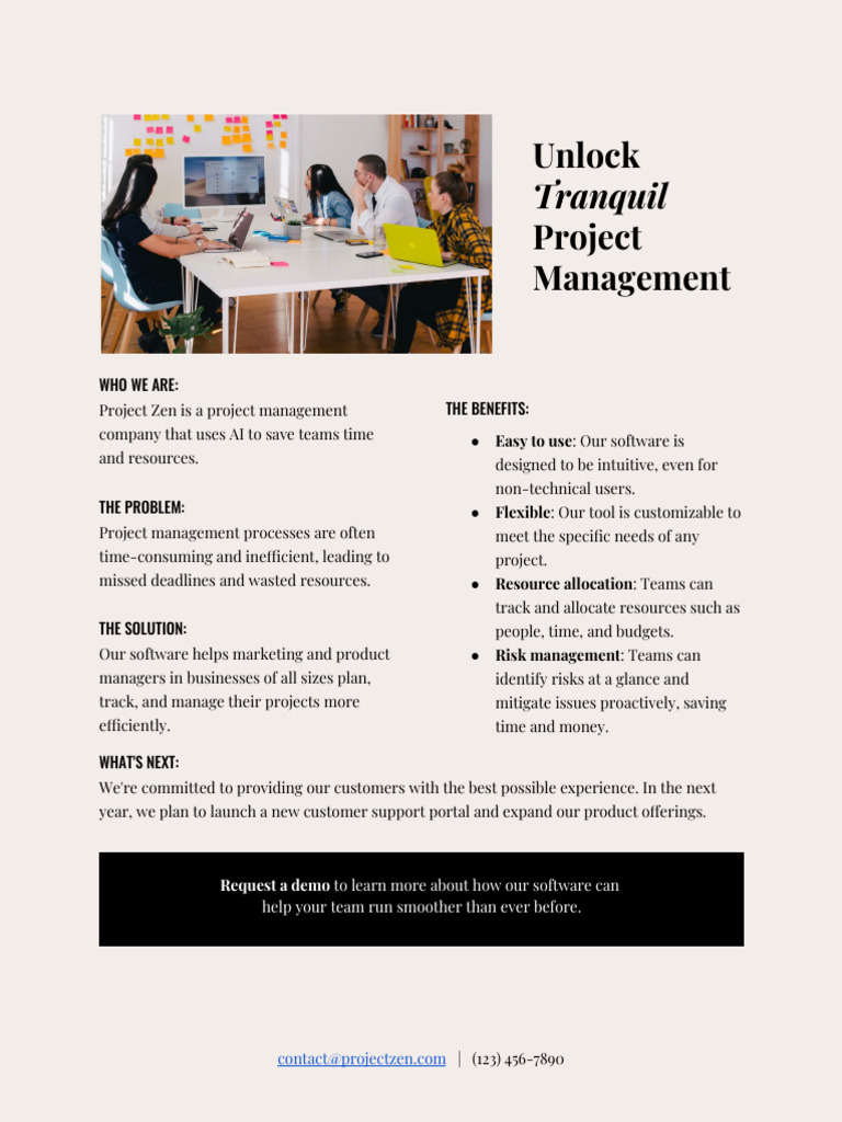 Zapier - General One-Pager - Company-One Pager Template | PDF | Art