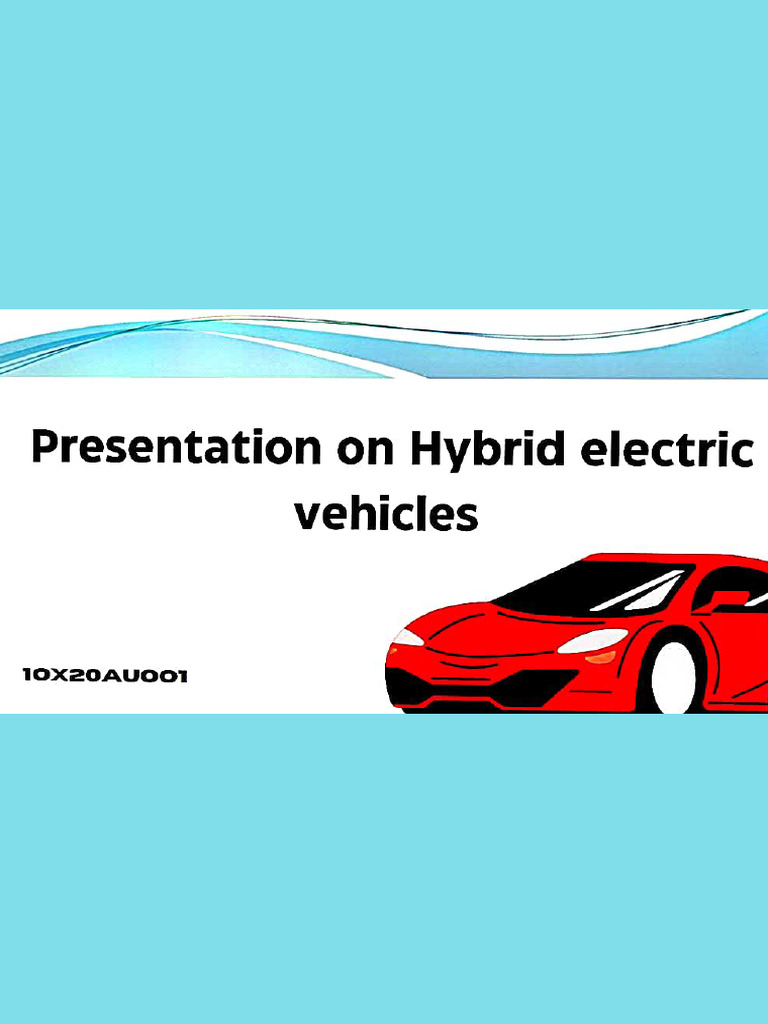 Technical Seminar | PDF | Hybrid Electric Vehicle | Hybrid Vehicle