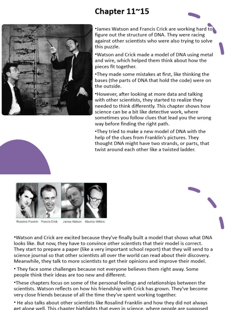 Watson and Crick's DNA Discovery Journey | PDF | Young Adult